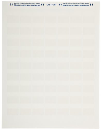 【中古】【未使用・未開封品】Brady LAT-17-361-1 1 Width x 1 Height, B-361B Self-Laminating Polyester, Matte Finish White/Translucent La...
