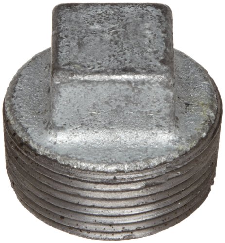 【中古】【未使用・未開封品】Anvil 8700160008, Malleable Iron Pipe Fitting, Square Head Plug, 1-1/4 NPT Male, Galvanized Finish by Anvi...