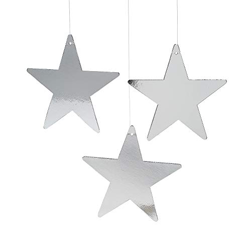 【中古】【未使用・未開封品】Fun Express ? 9インチ シルバーカードボード 星の装飾 (12個) パーティー用 ? パーティー装飾 ? 壁装飾 ? カットアウト ? パーティー ? 12ピース【メーカー名】【メーカー型番】【ブラ...