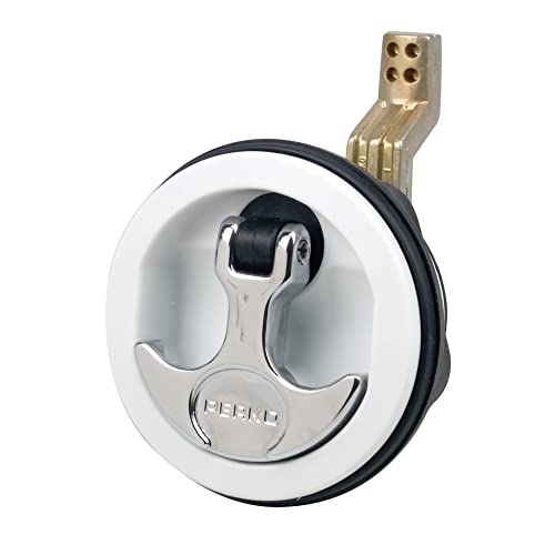 【中古】【未使用・未開封品】Perko Surface Mount& Latch - White Body, Chrome Handle, Offset Cam Bar, 1.9cm - 6cm【メーカー名】【メーカー型番】【ブランド名】P...