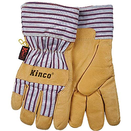 【中古】【未使用・未開封品】KINCO 1927-S Men's Lined Grain Pigskin Gloves, Heat Keep Lining, Small, Golden by KINCO INTERNATIONAL【メーカー...