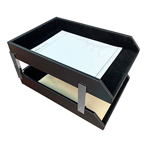 【中古】【未使用・未開封品】Dacasso レザーダブルリーガルトレイ シルバーポスト付き クラシックブラック (A1023)【メーカー名】【メーカー型番】【ブランド名】Dacasso 書類トレー・レターケース 【商品説明】Dacasso ...