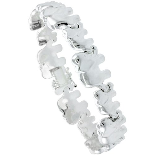【中古】【未使用・未開封品】スターリングシルバーStampato Elephantリンクネックレスまたはブレスレット、1?/ 2?in。( 13?mm ) Wide【メーカー名】【メーカー型番】【ブランド名】Sabrina Silver ブ...