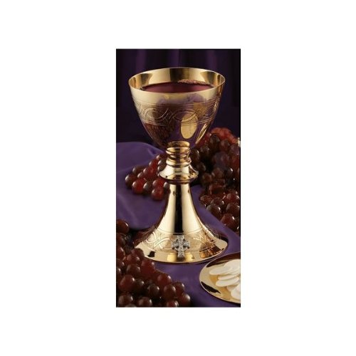 【中古】【未使用・未開封品】Etched Celtic Cross Chalice with Paten【メーカー名】【メーカー型番】【ブランド名】Faithful Gifts ワイングラス 【商品説明】Etched Celtic Cros...