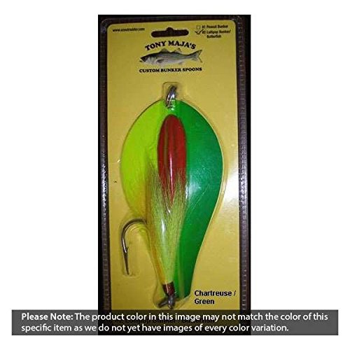 【中古】【未使用・未開封品】トニー・MajaカスタムBunkerスプーン# 2?Lollipop Bunker / Butterfish Chartruese【メーカー名】【メーカー型番】【ブランド名】Tony Maja ルアー, Spor...