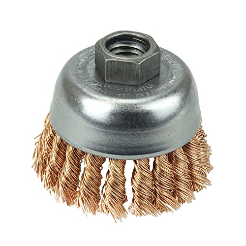 【中古】【未使用・未開封品】Weiler 13299 Knot Wire Cup Brush, 2-3/4 Single Row, 0.20 Bronze, 5/8-11 UNC Nut by Weiler【メーカー名】【メーカー型番】【ブ...