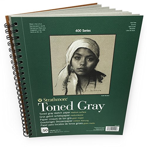 【中古】【未使用・未開封品】Strathmore Spiral Toned Sketch Book 9"X12"-Gray 50 Sheets (並行輸入品)【メーカー名】【メーカー型番】【ブランド名】Pro-Art 新学期文具, スケッチ...