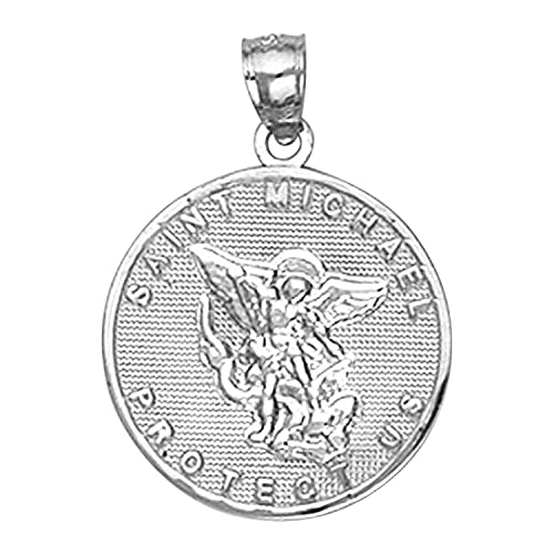 【中古】【未使用・未開封品】Sterling Silver Saint Michael Medal Protection Charm Pendant【メーカー名】【メーカー型番】【ブランド名】Saint Collection ネックレス 【...