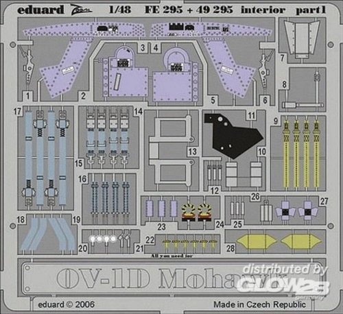 【中古】【未使用・未開封品】Eduard Photoetch 1:48 - OV-1D interior (Roden) - EDP49295【メーカー名】【メーカー型番】【ブランド名】Eduard おもちゃ_2column, Toys -...