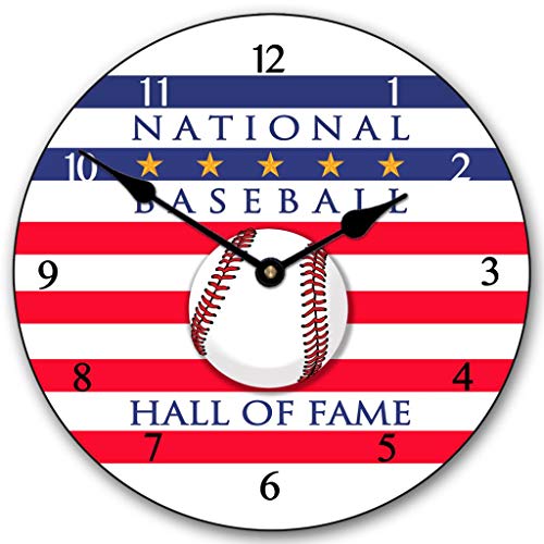 【中古】【未使用・未開封品】Baseball ホール・オブ・フェイム 壁掛け時計 8サイズ 寝室 リビングルーム キッチン 静音 米国製 ハンドメイド【メーカー名】【メーカー型番】【ブランド名】The Big Clock Store 壁掛け...