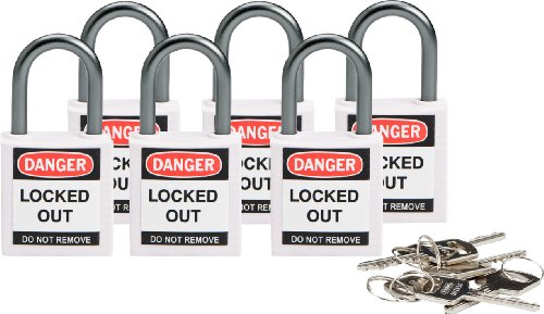 【中古】【未使用・未開封品】Brady 118966 White, Brady Compact Safety Lock - Keyed Alike (6 Locks) by Brady【メーカー名】【メーカー型番】【ブランド名】【商品説明】...
