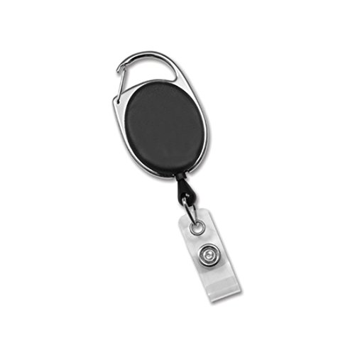 【中古】【未使用・未開封品】（ブレイディ） Brady カラビナバッジリール ブラック クリアビニールストラップ付き 100個入り【メーカー名】【メーカー型番】【ブランド名】Brady 名札・ホルダー, Office Products?- ...