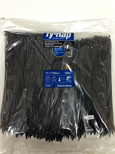 【中古】【未使用・未開封品】TY26MX Cable Tie 40lb 11" Ultraviolet Resistant Black Nylon with Stainless Steel Locking Device 1000 Per B...
