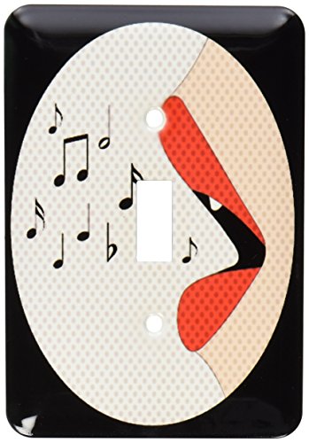 【中古】【未使用・未開封品】3drose LLC lsp _ 110659?_ 1赤い唇Singing音楽ノートSingle切り替えスイッチ【メーカー名】【メーカー型番】【ブランド名】3dRose スイッチカバー・プレート, DIY & G...