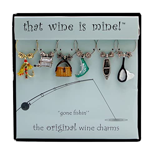 【中古】【未使用・未開封品】Wine Things WT-1442P Gone Fishing' Wine Charms, Painted by Wine Things【メーカー名】【メーカー型番】【ブランド名】Wine Things ワイ...