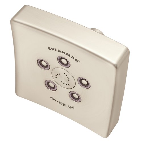 【中古】【未使用・未開封品】(Brushed Nickel","2.5 GPM) - Speakman S-3021-BN The Edge Anystream High Pressure Adjustable Shower Head, B...