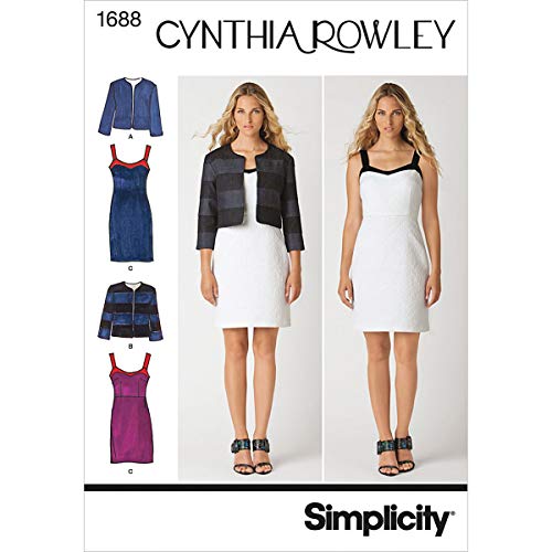 【中古】【未使用・未開封品】Simplicity Cynthia Rowley Pattern 1688 Misses Dress and Jacket Sizes 6-8-10-12-14 by Simplicity Creative G...