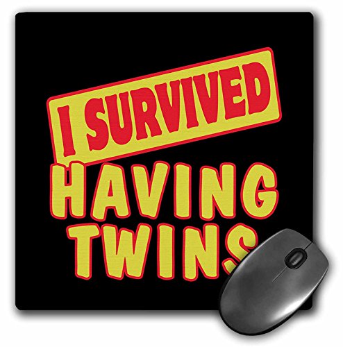 【中古】【未使用・未開封品】3drose LLC 8?x 8?x 0.25インチマウスパッド、I Survived Having Twins Survival Pride andユーモアデザイン( MP _ 118004?_ 1?)【メーカ...