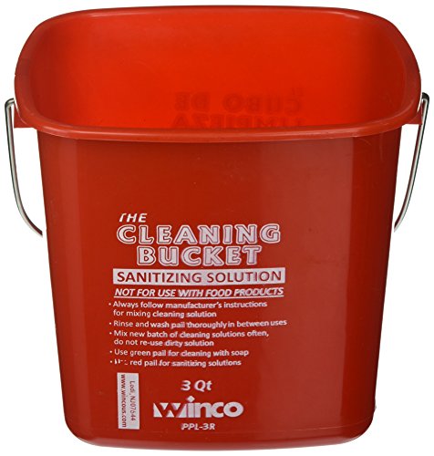 【中古】【未使用・未開封品】Winco PPL-3R Cleaning Bucket, 3-Quart, Red Sanitizing Solution by Winco【メーカー名】【メーカー型番】【ブランド名】Winco バケツ 【商品...