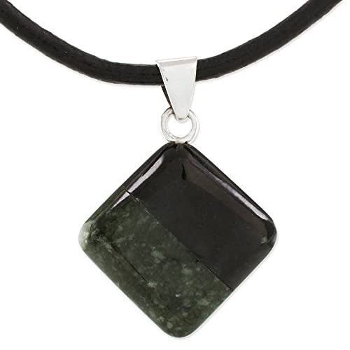 【中古】【未使用・未開封品】Novica Jade。925スターリングシルバーレザーペンダントネックレス、18、" ' Duality '【メーカー名】【メーカー型番】【ブランド名】NOVICA ネックレス 【商品説明】Novica Jad...