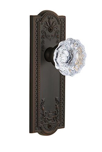 【中古】【未使用・未開封品】Grandeur Parthenonプレートwith Fontainebleauクリスタルノブ、プライバシー???2.375インチ、Timelessブロンズ【メーカー名】【メーカー型番】【ブランド名】Grande...