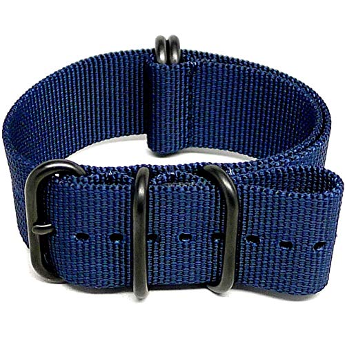 【中古】【未使用・未開封品】[DaLuca] Ballistic Nylon NATO Watch Strap - Navy (PVD Buckle) : 22mm【メーカー名】【メーカー型番】【ブランド名】DaLuca レディース, 時計...