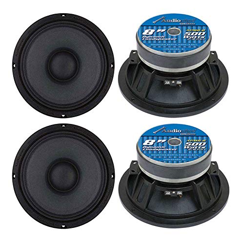 【中古】【未使用・未開封品】Audiopipe APMB-8 8インチ 500ワット 8オーム 低/中低音 カーオーディオ ラウドスピーカー 2インチTILボイスコイル付き (4パック)【メーカー名】【メーカー型番】【ブランド名】Audio...