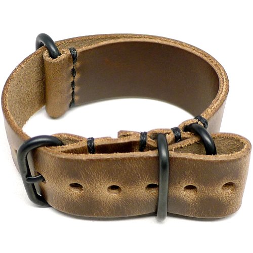 【中古】【未使用・未開封品】[DaLuca] NATO Watch Strap - Natural Chromexcel (PVD Buckle) : 18mm【メーカー名】【メーカー型番】【ブランド名】DaLuca 時計バンド 【商品説明...