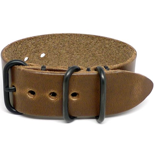 【中古】【未使用・未開封品】[DaLuca] 1 Piece NATO Watch Strap - Natural Chromexcel (PVD Buckle) : 24mm【メーカー名】【メーカー型番】【ブランド名】DaLuca 時計バ...