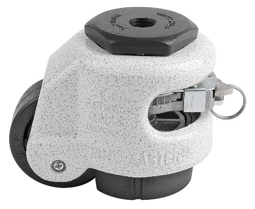 【中古】【未使用・未開封品】FOOTMASTER GDR-60S-1/2 Nylon Wheel and NBR Pad Ratcheting Leveling Caster, 550 lbs, Stem Mounted with 0.5 ...