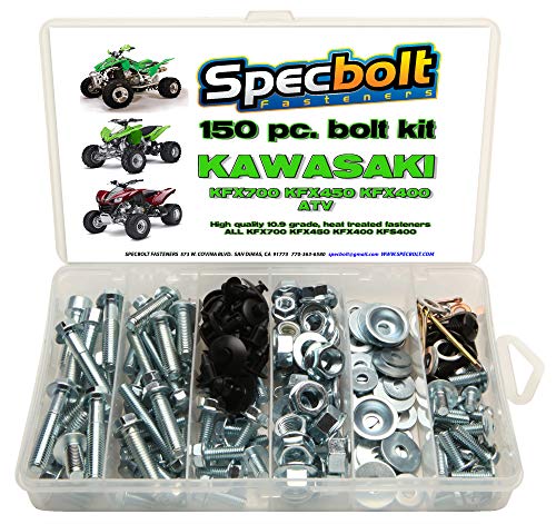 【中古】【未使用・未開封品】150pc Specbolt Kawasaki kfx450r kfx700?ATVボルトキットKFX 450メンテナンス& Restoration OEMスペックファスナーの700?400【メーカー名】【メーカ...