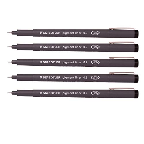 【中古】【未使用・未開封品】STAEDTLER ステッドラー 0.2mm 顔料ライナー ファインライナー スケッチドローイング 製図ペン 5本パック【メーカー名】【メーカー型番】【ブランド名】ステッドラー(STAEDTLER) ポーラス, ...
