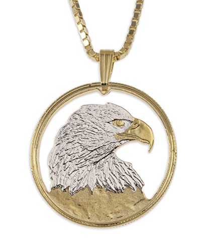 【中古】【未使用・未開封品】Bald Eagleペンダント&ネックレス、カナダで50セントハンドカット、1?"直径(# 736?)【メーカー名】【メーカー型番】【ブランド名】The Difference World Coin Jewelry...