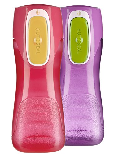 【中古】【未使用・未開封品】Contigo Trekker Kids Water Bottle, 14-Ounce, Cherry Blossom and Amethyst, 2-Pack by Contigo [並行輸入品]【メーカー名】...