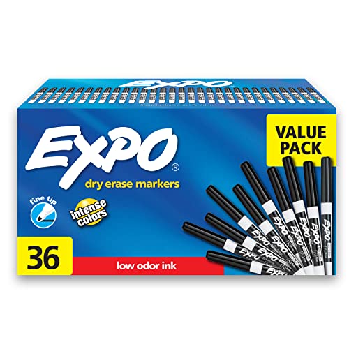 【中古】【未使用・未開封品】Expo low-odor Dry Eraseマーカー、箇条書きのヒント 36-Count ブラック【メーカー名】【メーカー型番】【ブランド名】Expo ホワイトボードマーカー, ホワイトボード用, パントリー_...