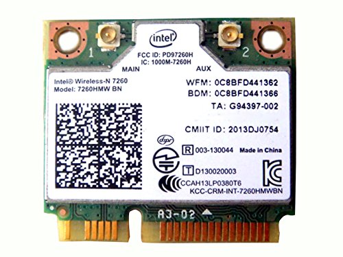 【中古】【未使用・未開封品】Intel Wireless-n 7260 7260hmw Bn ハーフミニ Pci-e Bluetooth Bt ワイヤレス WiFiカード 802.11 B G N【メーカー名】【メーカー型番】【ブランド名】...