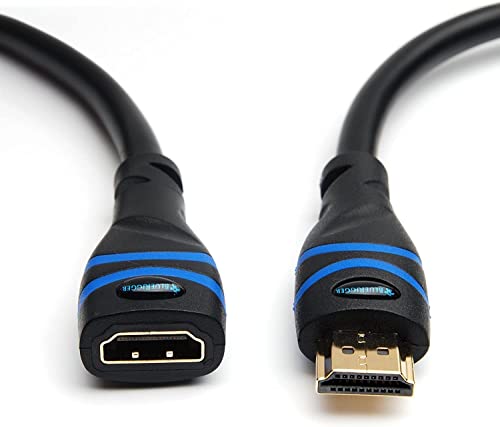 【中古】【未使用・未開封品】BlueRigger HDMI延長ケーブル (15フィート 4K 60Hz HDMI延長コード オス-メスアダプタ 高速18Gbps) - Xbox、Roku、PS5/PS4、Nintendo Switch、ノー...