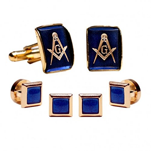 【中古】【未使用・未開封品】Mason Insignia InlayサファイアwithゴールドトリムStuds and cufflinks【メーカー名】【メーカー型番】【ブランド名】David's Formal Wear スポーツファングッ...