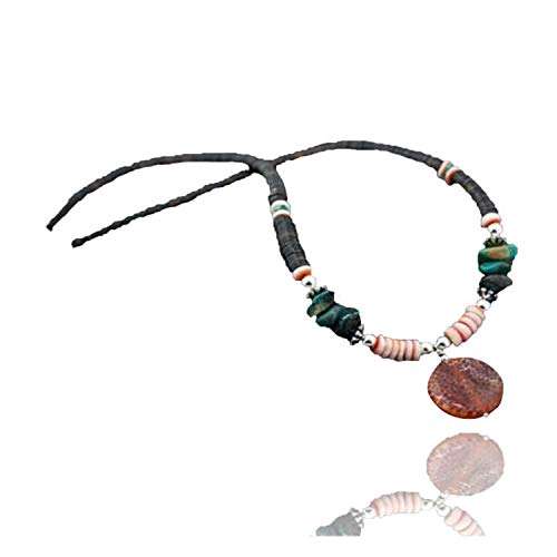 【中古】【未使用・未開封品】大きな本物のシルバーナバホ 卒業ヒジ、ターコイズ、クォーツ ネイティブアメリカンネックレス【メーカー名】【メーカー型番】【ブランド名】Native-Bay 服＆ファッション小物, ネックレス 【商品説明】大きな本...