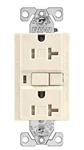 【中古】【未使用・未開封品】Eaton TRAFCI20LA 20 Amp Tamper Resistant AFCI Receptacle, Light Almond Finish by Eaton【メーカー名】【メーカー型番】【ブランド...