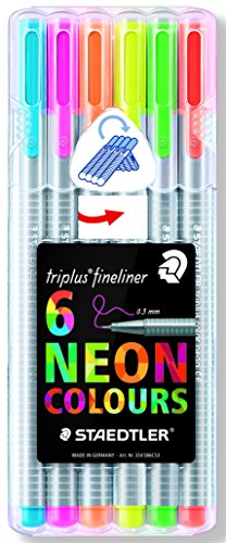 【中古】【未使用・未開封品】Staedtler 334 SB6NA6 Triplus Fineliner Pens , Neon by Staedtler【メーカー名】【メーカー型番】【ブランド名】ステッドラー(STAEDTLER) Hom...