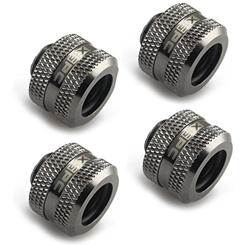 【中古】【未使用・未開封品】XSPC G1/4" to 10mm ID, 14mm OD PETG Triple Seal Fitting, Black Chrome, 4-pack【メーカー名】【メーカー型番】【ブランド名】XSPC 水冷...