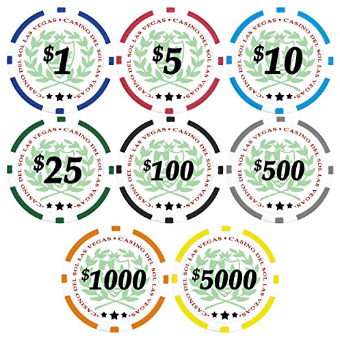 【中古】【未使用・未開封品】50カジノdel Sol 11.5?Gram Poker Chips with Denominations【メーカー名】【メーカー型番】【ブランド名】Da Vinci カジノチップ, ゲーム, おもちゃ_2col...