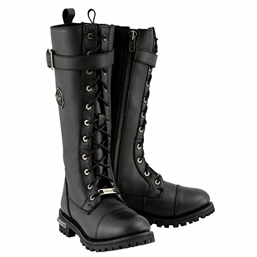【中古】【未使用・未開封品】Milwaukee Leather レディース 紐付きロングブーツ 8.5 B(M) US ブラック MBL9355-BLK-8.5【メーカー名】【メーカー型番】【ブランド名】Milwaukee Leather ...