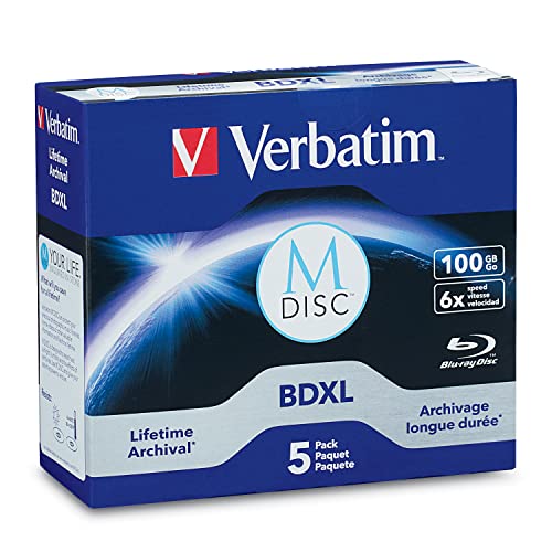 【中古】【未使用・未開封品】Verbatim M-Disc - 5 x BD-R XL - 100 GB 4x - jewel case【メーカー名】【メーカー型番】【ブランド名】?バーベイタム(Verbatim) ブルーレイBD-R 【商...