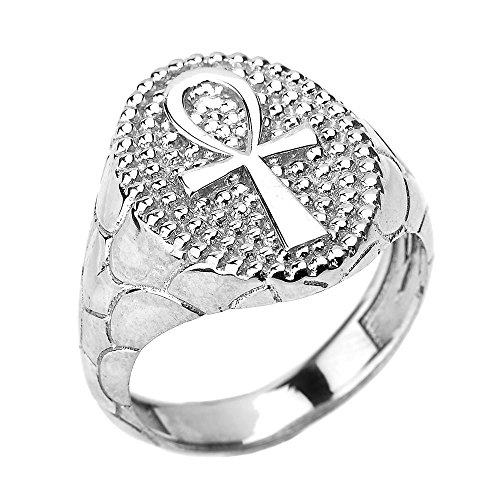 【中古】【未使用・未開封品】メンズ 925スターリングシルバー エジプトアンククロスリング【メーカー名】【メーカー型番】【ブランド名】Egyptian Ankh Crosses リング Claddagh Gold: Designer【商品説...