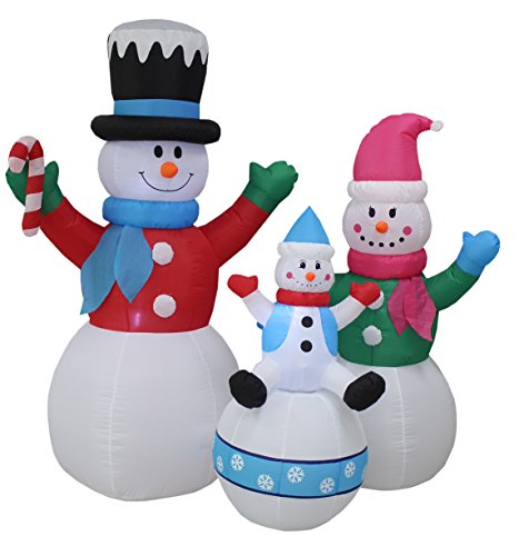 【中古】【未使用・未開封品】6足Tallクリスマスインフレータブル雪だるまSnowman Family Lighted庭デコレーション【メーカー名】【メーカー型番】【ブランド名】BZB Goods エクステリア 【商品説明】6足Tallクリ...