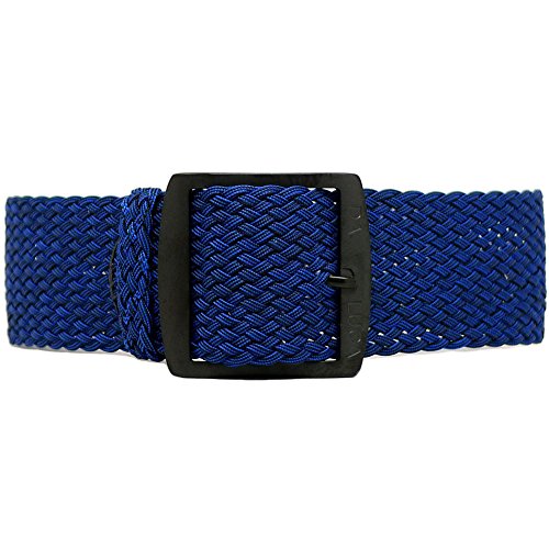 【中古】【未使用・未開封品】[DaLuca] Braided Nylon Perlon Watch Strap - Navy (PVD Buckle) : 22mm【メーカー名】【メーカー型番】【ブランド名】DaLuca 時計バンド DaL...