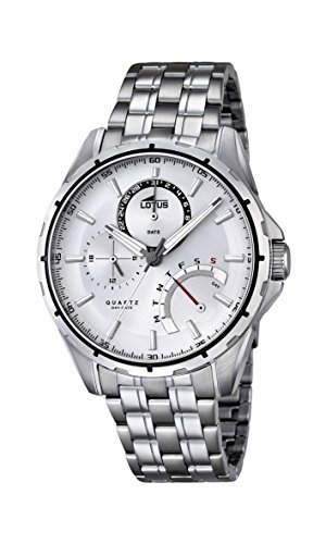 【中古】【未使用・未開封品】[男性用腕時計]Lotus Men's Quartz Watch with Silver Dial Analogue Display and Silver Stainless Steel Bracelet 182...