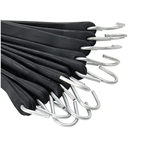 【中古】【未使用・未開封品】DC Cargo Mall 長さ9/15/21/31/41インチ 拘束ストラップ 天然ゴム製 低温に対応 ビニールシート用ストラップ バンジーコード トレーラー カーゴ拘束具 金属製S字フックのエンドアタッチメン...